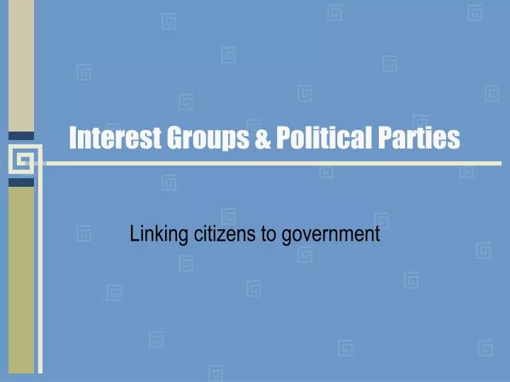 Interest Groups And Political Parties Venn Diagram Interest