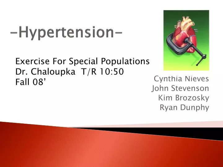 PPT - -Hypertension- PowerPoint Presentation, free download - ID:1994096