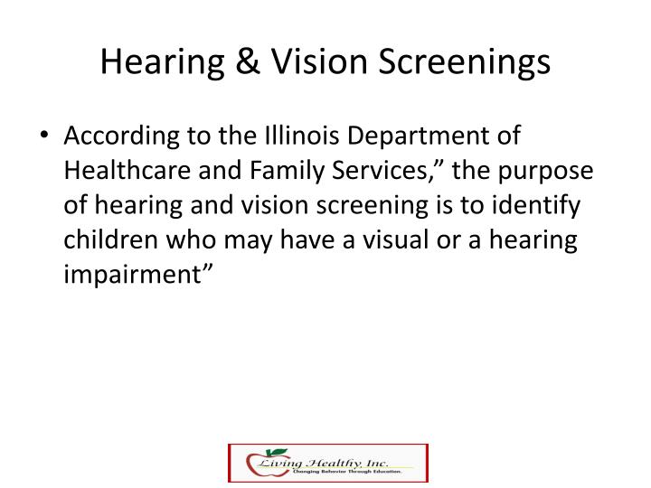 PPT - Hearing and Vision Screening Who, When, and Why PowerPoint ...