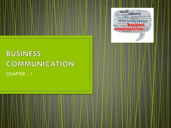 PPT - BUSINESS COMMUNICATION PowerPoint Presentation, free download ...