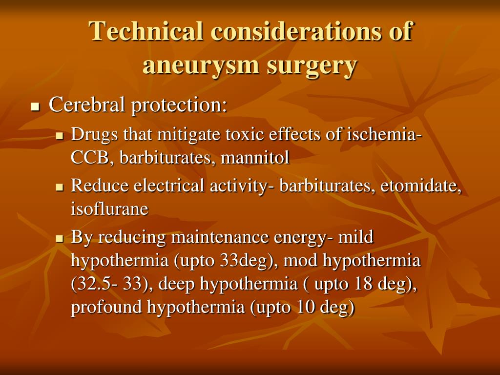Ppt Treatment Of Intracranial Aneurysms Powerpoint Presentation Free