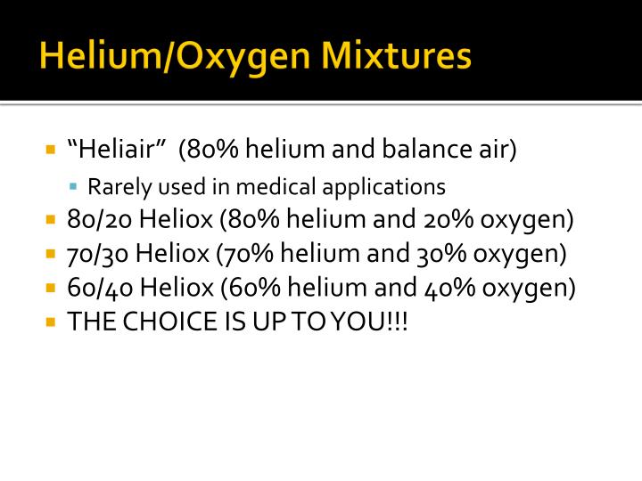 PPT - Safety and Efficacy of Heliox Delivery PowerPoint Presentation ...