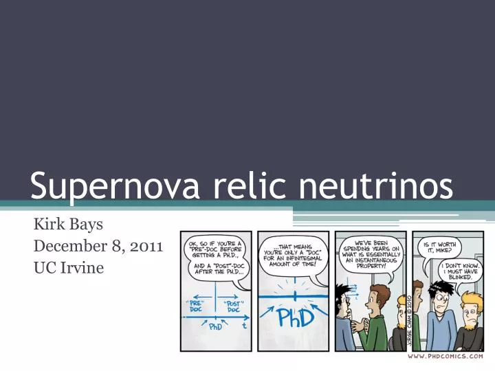 PPT - Supernova relic neutrinos PowerPoint Presentation, free download - ID:1995566