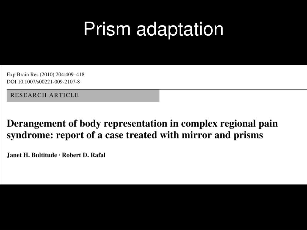PPT - The Brain in Pain Cortical contributions to Complex Regional Pain Syndrome PowerPoint ...