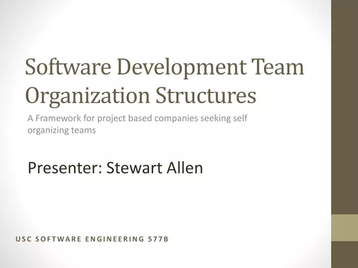PPT - Software Development Team Organization Structures PowerPoint ...