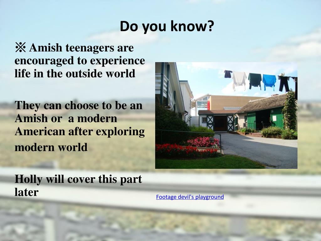 PPT - Amish 101 - Amish Beliefs, Culture & Lifestyle PowerPoint ...