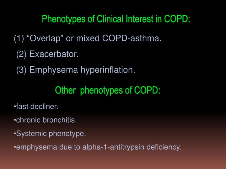 PPT - Clinical Phenotypes of COPD PowerPoint Presentation - ID:1996695
