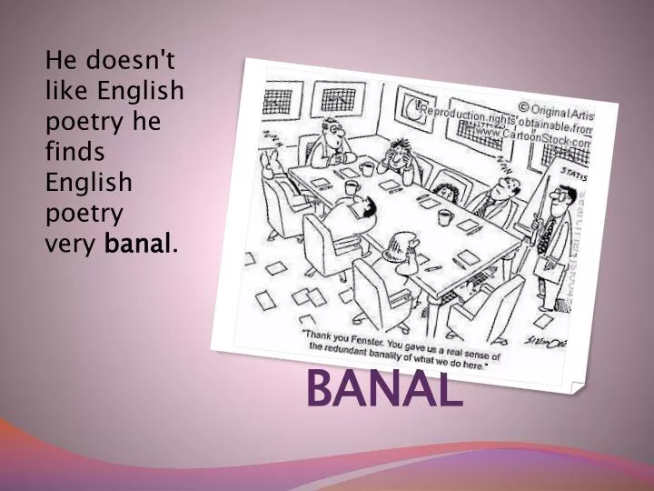 PPT - BANAL PowerPoint Presentation, free download - ID:1996759