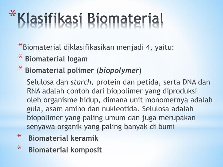 PPT - BIOMATERIAL PowerPoint Presentation - ID:1996784
