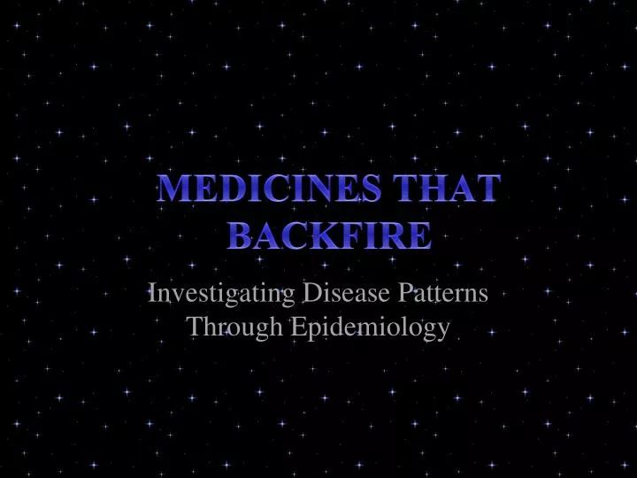 PPT - Investigating Disease Patterns Through Epidemiology PowerPoint ...