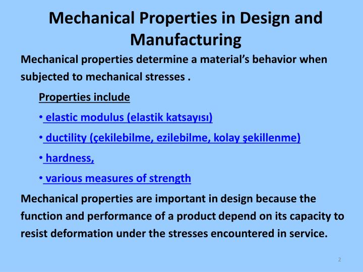 PPT - MECHANICAL PROPERTIES OF MATERIALS PowerPoint Presentation - ID ...