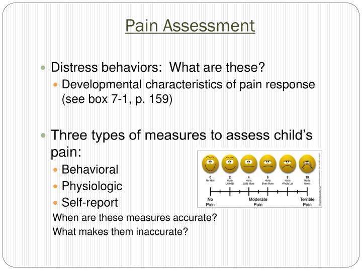 PPT - Chapter 7: Pain assessment and management in children PowerPoint ...