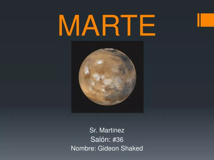 PPT - MARTE PowerPoint Presentation, free download - ID:1997241