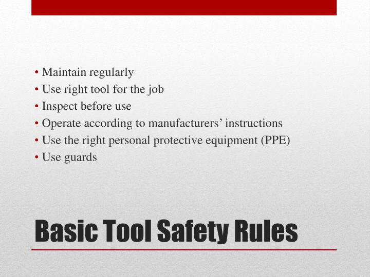 PPT - Power/Hand Tools PowerPoint Presentation - ID:1999130