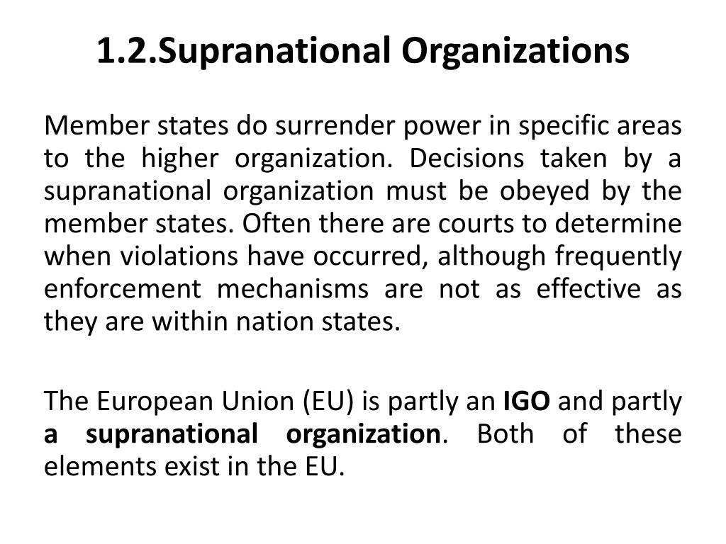 PPT - Intergovernmental Organizations , Nongovernmental organizations ...