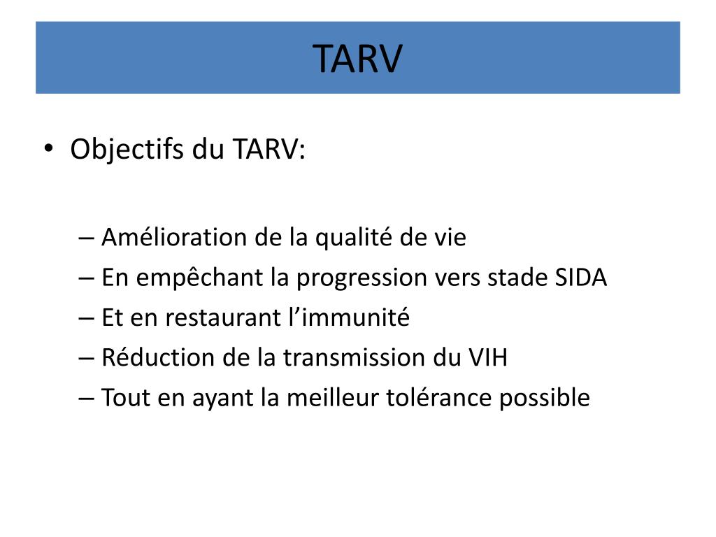 PPT - Indications, schémas de traitement et effets secondaires des ARV ...