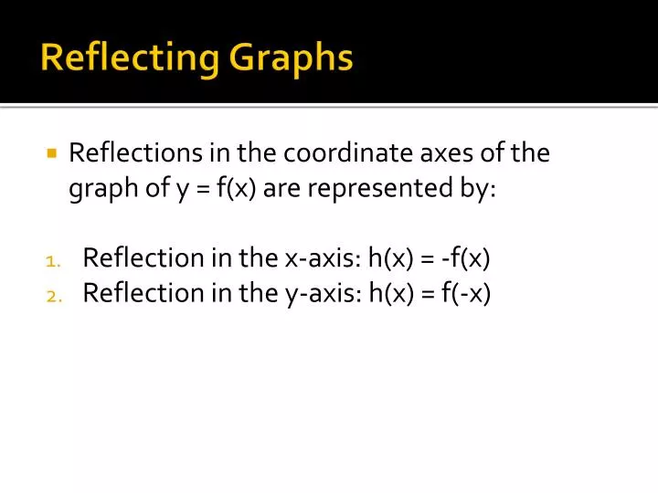 PPT - Reflecting Graphs PowerPoint Presentation, free download - ID:2000727