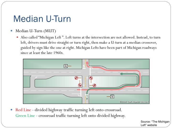 PPT - Progress report on Median U-Turn (MUT) planning model PowerPoint ...