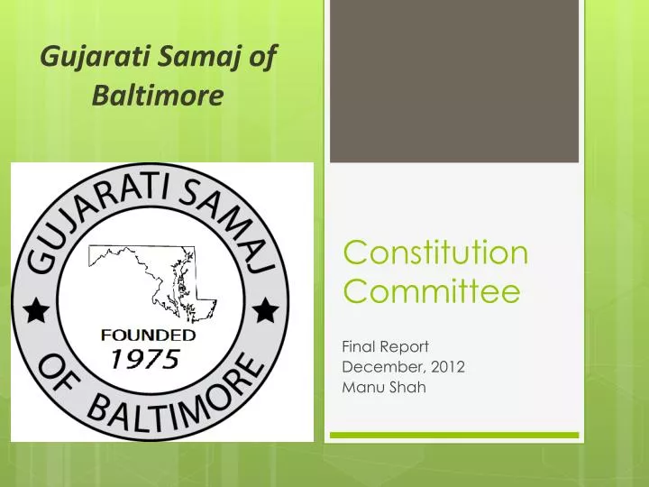 PPT - Constitution Committee PowerPoint Presentation, free download ...