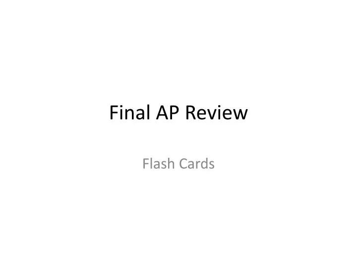 PPT - Final AP Review PowerPoint Presentation, free download - ID:2001593