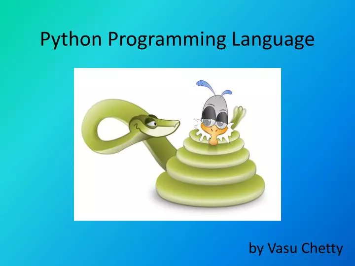 PPT - Python Programming Language PowerPoint Presentation, free ...