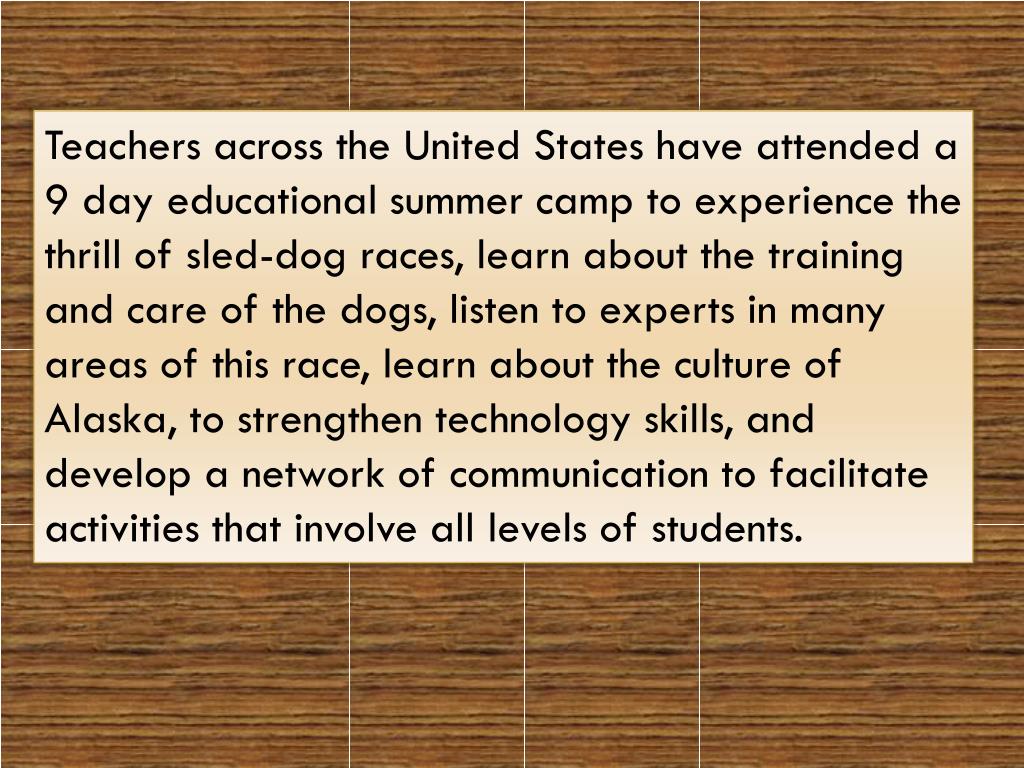 PPT - Promote and support the Iditarod Trail Sled Dog Race® PowerPoint ...