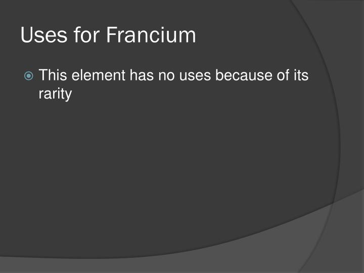 PPT - Francium PowerPoint Presentation - ID:2002485