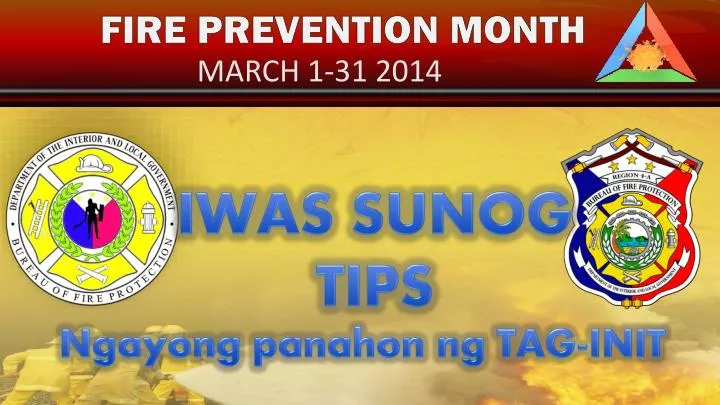 PPT - FIRE PREVENTION MONTH PowerPoint Presentation, free download - ID ...