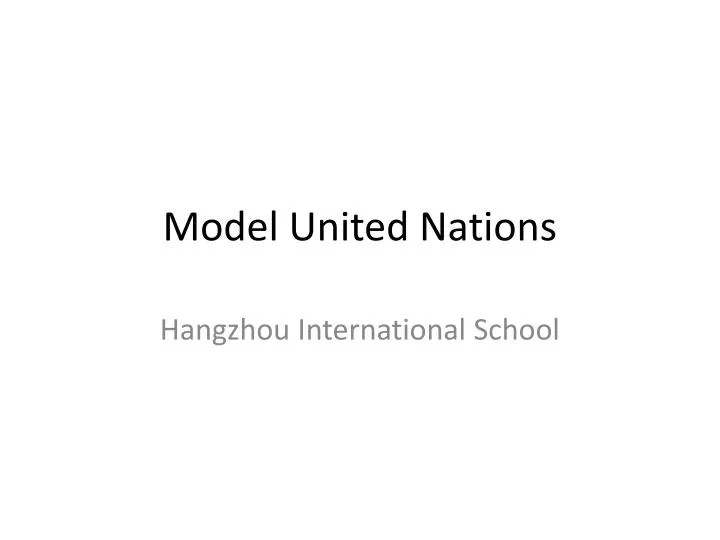 PPT - Model United Nations PowerPoint Presentation, free download - ID ...