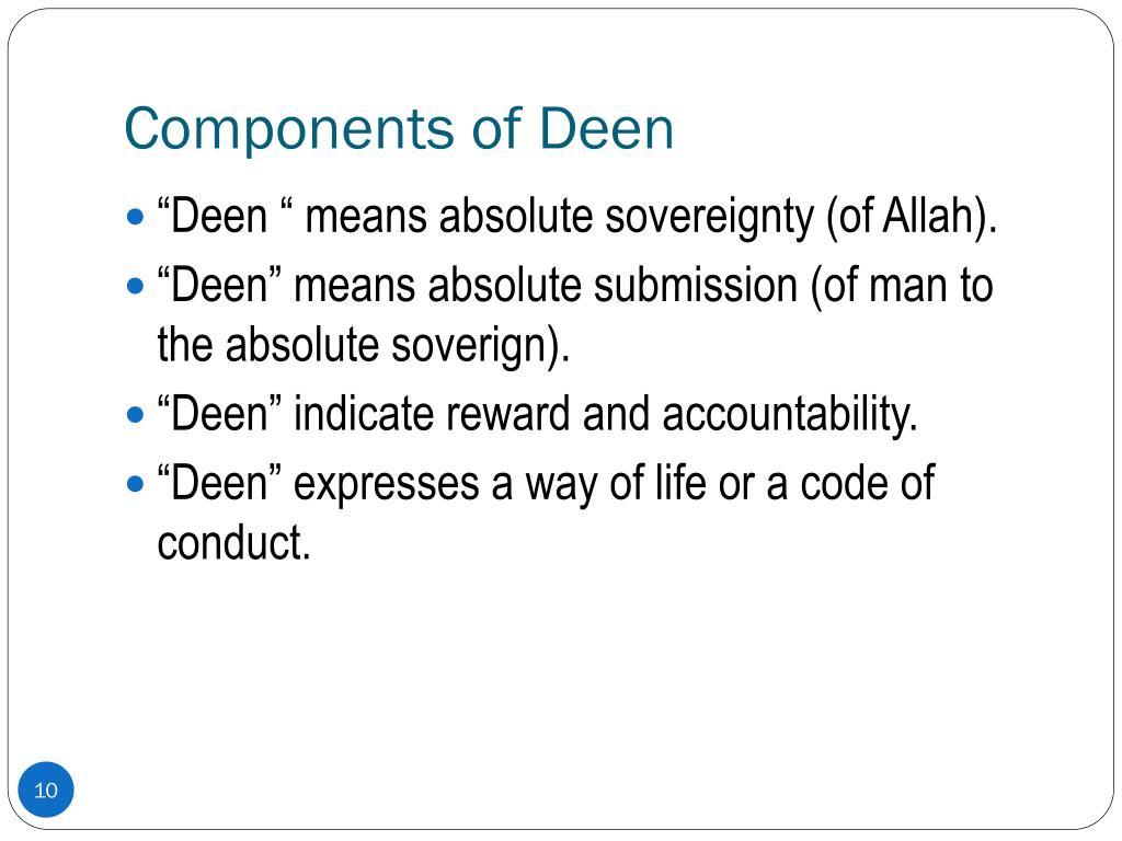 PPT - ROLE AND NEED FOR DEEN (MAZHAB KI ZAROORAT ) PowerPoint ...