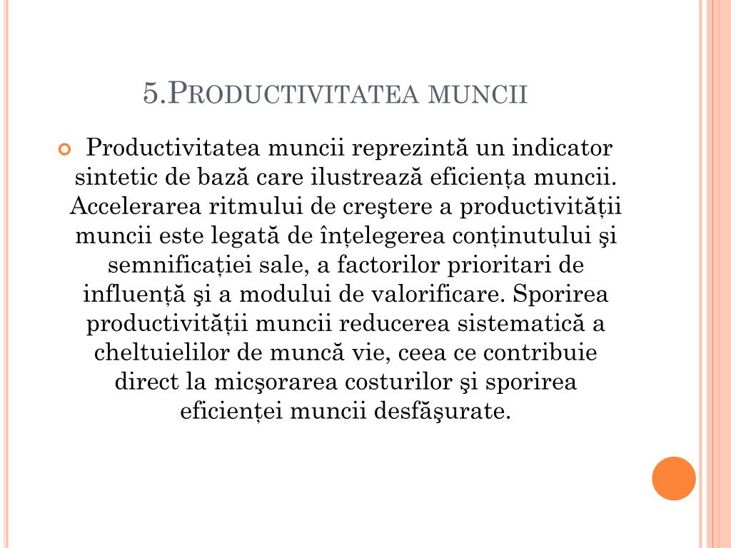 PPT - Colgiul Economic “ Transilvania ” Tg.Mures Productivitatea ...