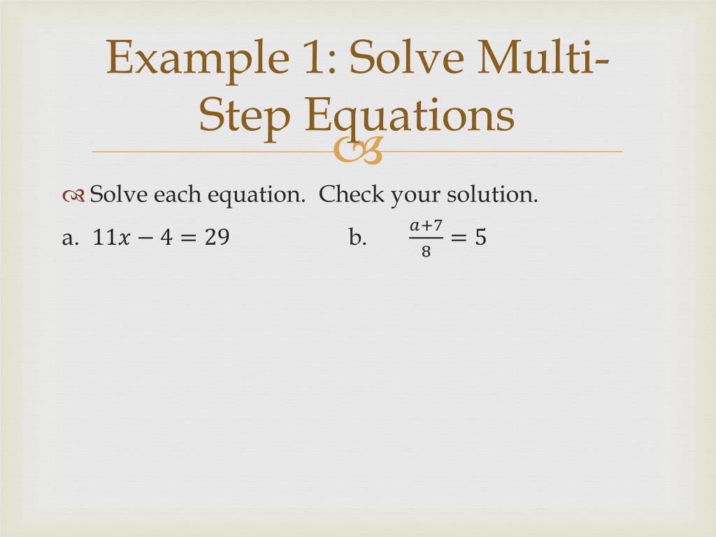 Ppt - Unit 3 Day 4: Solving Multi-step Equations Powerpoint