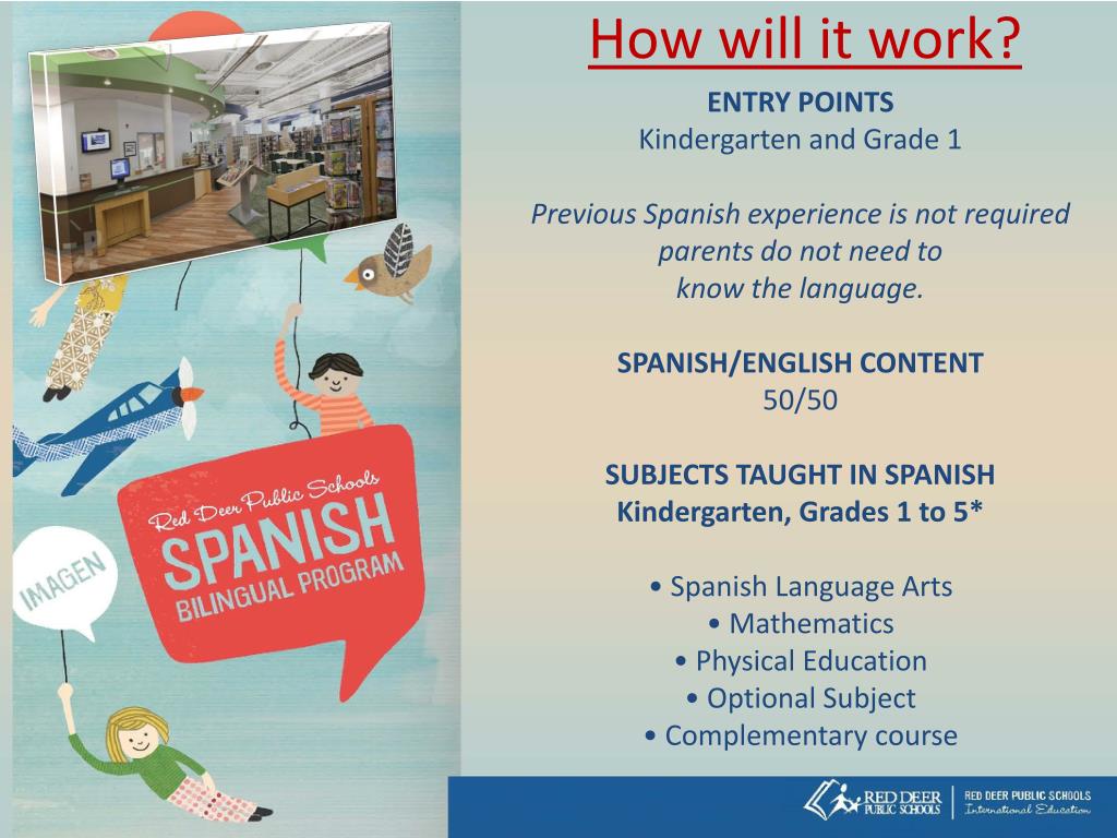 PPT - Spanish Bilingual Program Kindergarten &/or Grade 1 Information ...