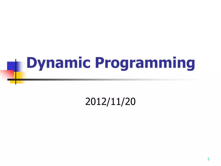 PPT - Dynamic Programming PowerPoint Presentation, free download - ID ...