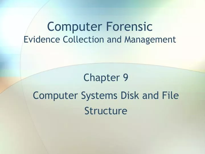 PPT - Computer Forensic Evidence Collection and Management PowerPoint ...