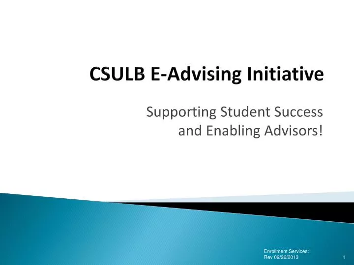 PPT - CSULB E-Advising Initiative PowerPoint Presentation, free ...