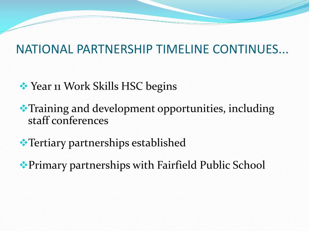 PPT - Fairfield High School NSW - Our National Partnership Journey ...