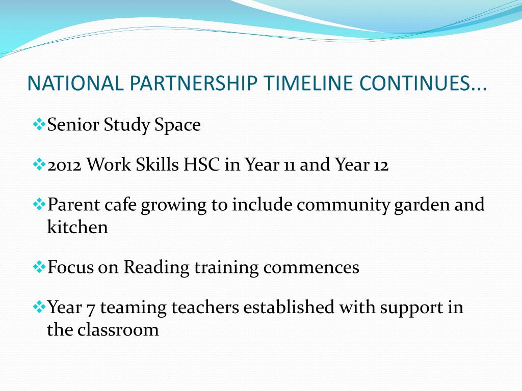 PPT - Fairfield High School NSW - Our National Partnership Journey ...