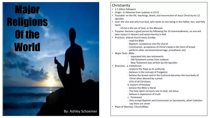 PPT - Major Religions Of the World PowerPoint Presentation, free ...