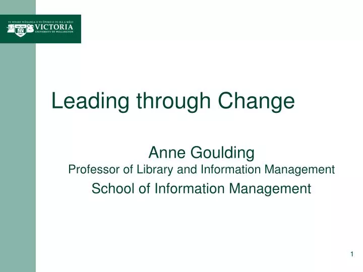 PPT - Leading through Change PowerPoint Presentation, free download ...