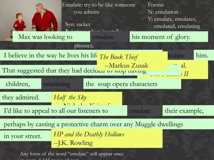 PPT - Emulate: try to be like someone you admire PowerPoint ...