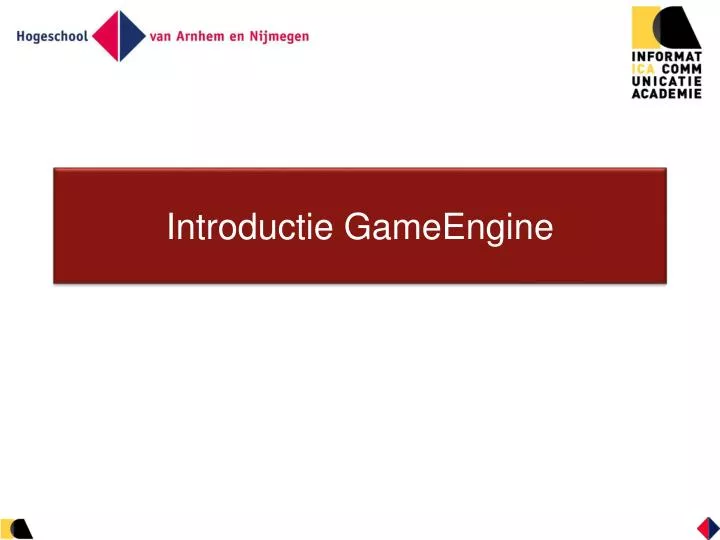 PPT - Introductie GameEngine PowerPoint Presentation, free download - ID:2005874