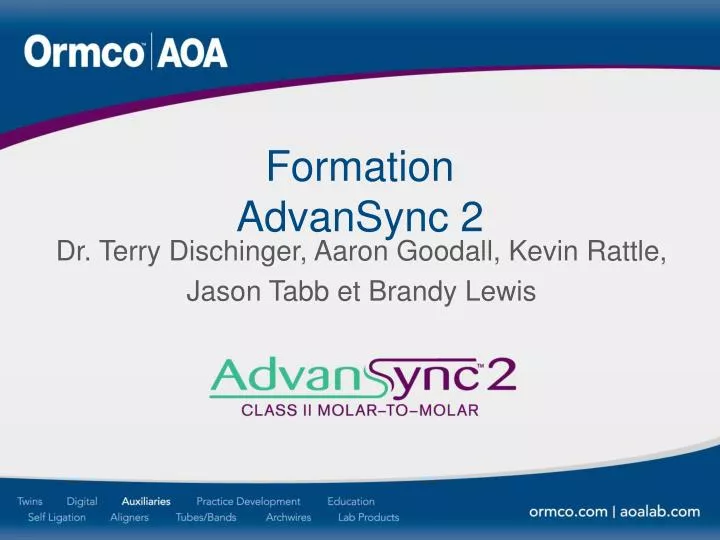PPT - Formation AdvanSync 2 PowerPoint Presentation, free download - ID ...