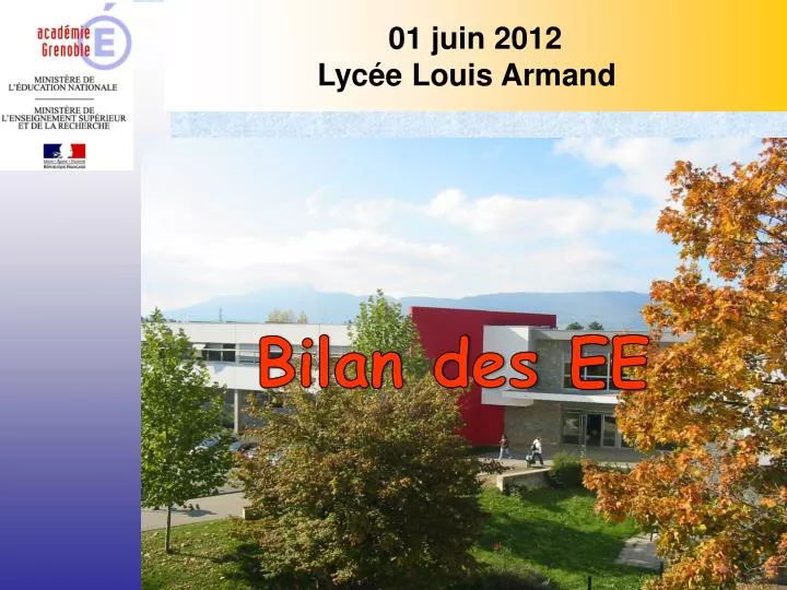 PPT - 01 juin 2012 Lycée Louis Armand PowerPoint Presentation, free ...