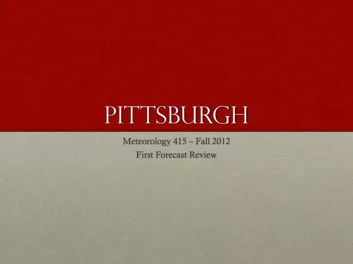 PPT - Pittsburgh PowerPoint Presentation, free download - ID:2007338