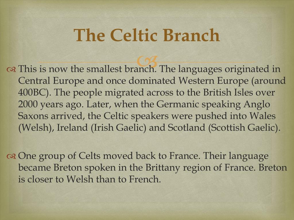 PPT - The Indo-European Family of Languages. PowerPoint Presentation ...