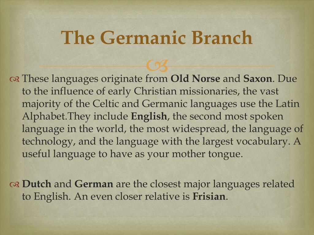 PPT - The Indo-European Family of Languages. PowerPoint Presentation ...