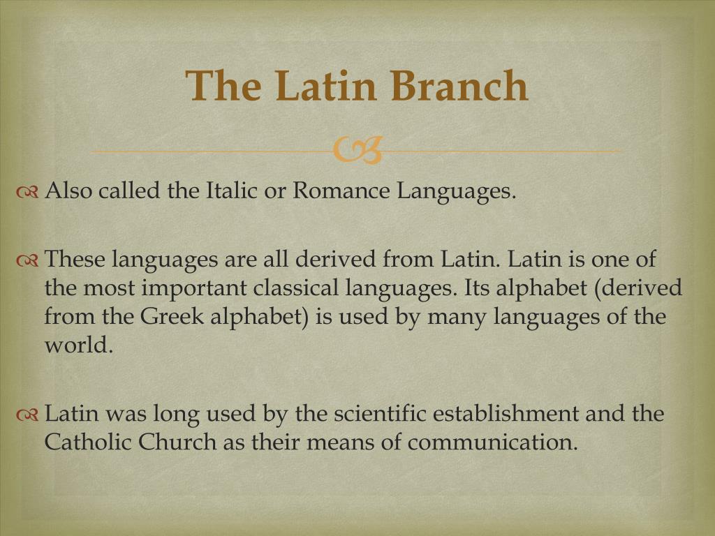 PPT - The Indo-European Family of Languages. PowerPoint Presentation ...
