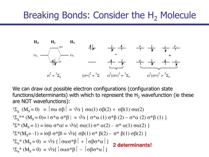 PPT - Breaking Bonds: Consider the H 2 Molecule PowerPoint Presentation ...
