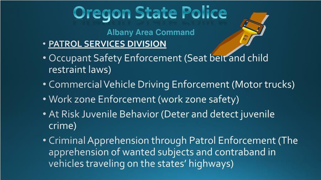 PPT - Oregon State Police: Ensuring Safety on Highways PowerPoint ...
